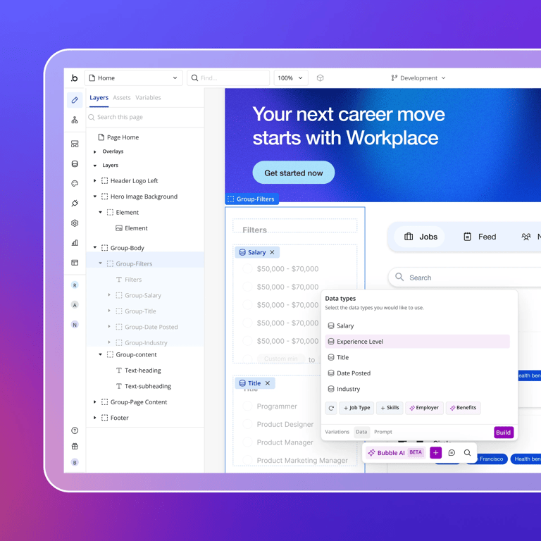 Bubble: The full-stack no-code app builder
